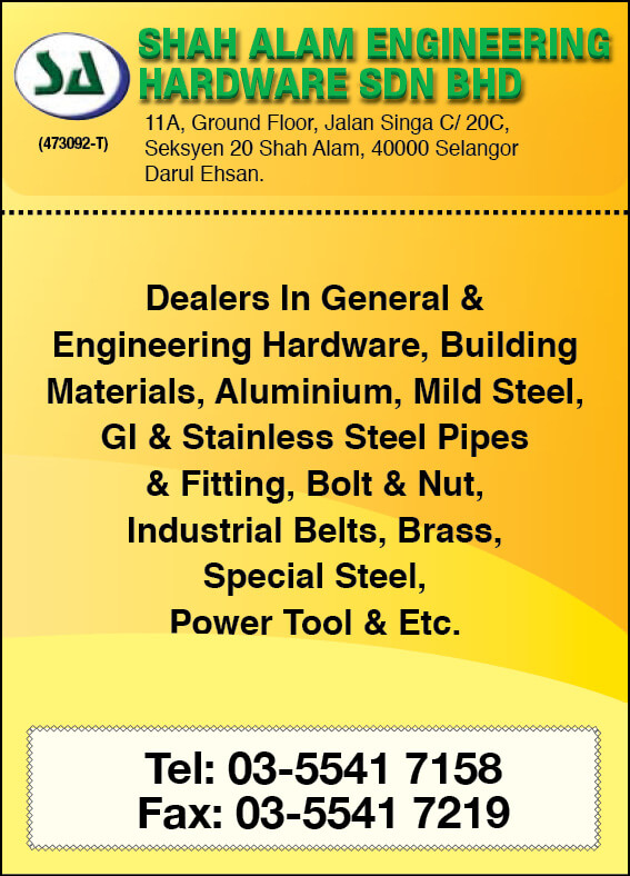 Shah Alam Engineering Hardware Sdn. Bhd. - MyPages Malaysia